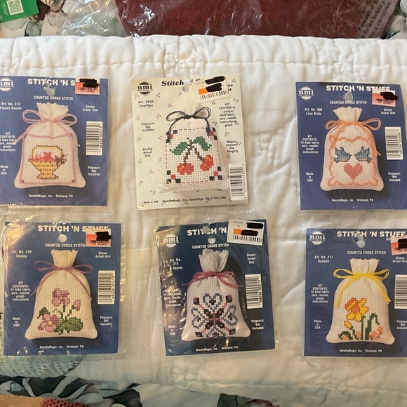 Other | New 6 Stitch N Stuff Cross Stitch Kits For Potpourri Or Scented ...
